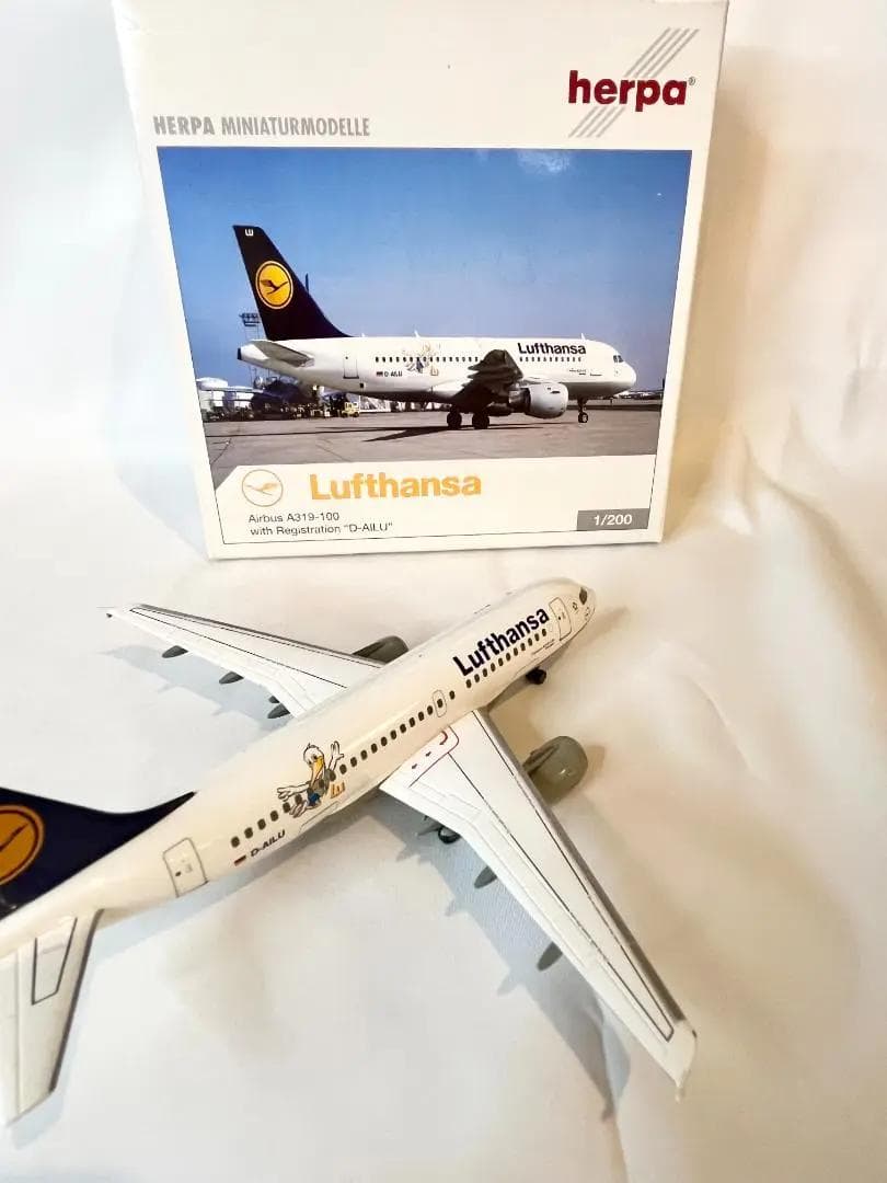 航空機・ヘリコプター herpa Lufthansa Airbus A319-100 1/200