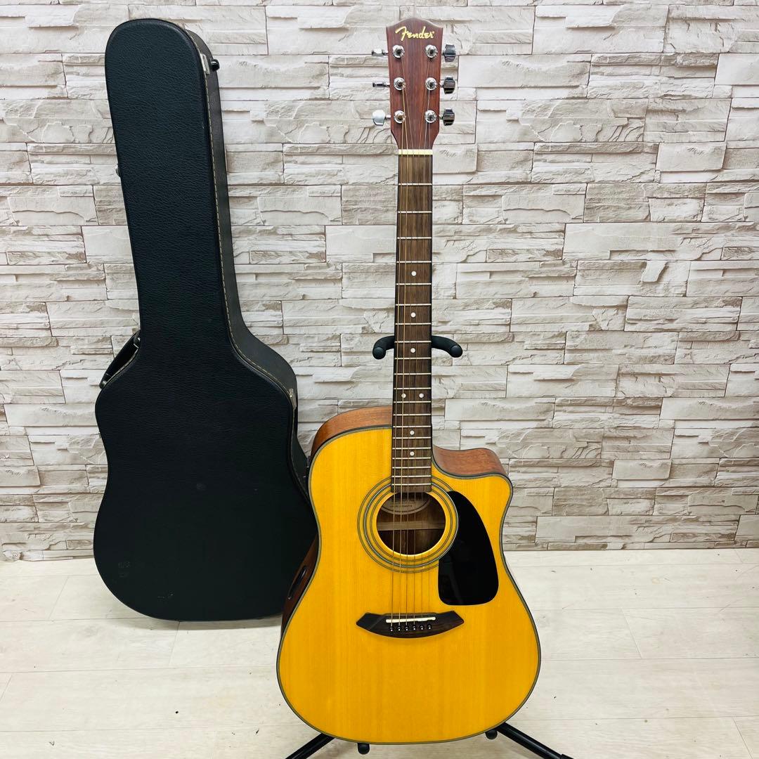 美品 Fender フェンダー エレアコ CD-100CE NAT