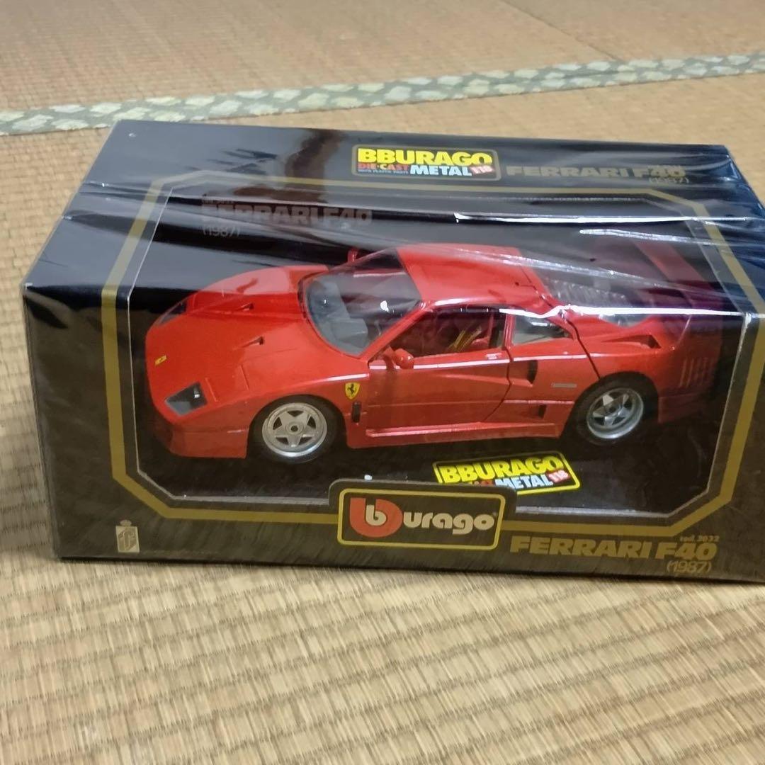 【HK】 burago ブラーゴ　フェラーリ　F40 1/18