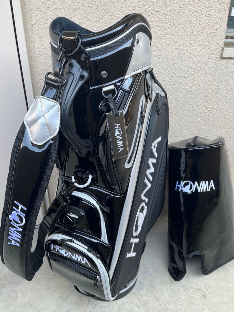 超美品！HONMA 　ホンマキャディバッグ CB12303 ブラック　2023年
