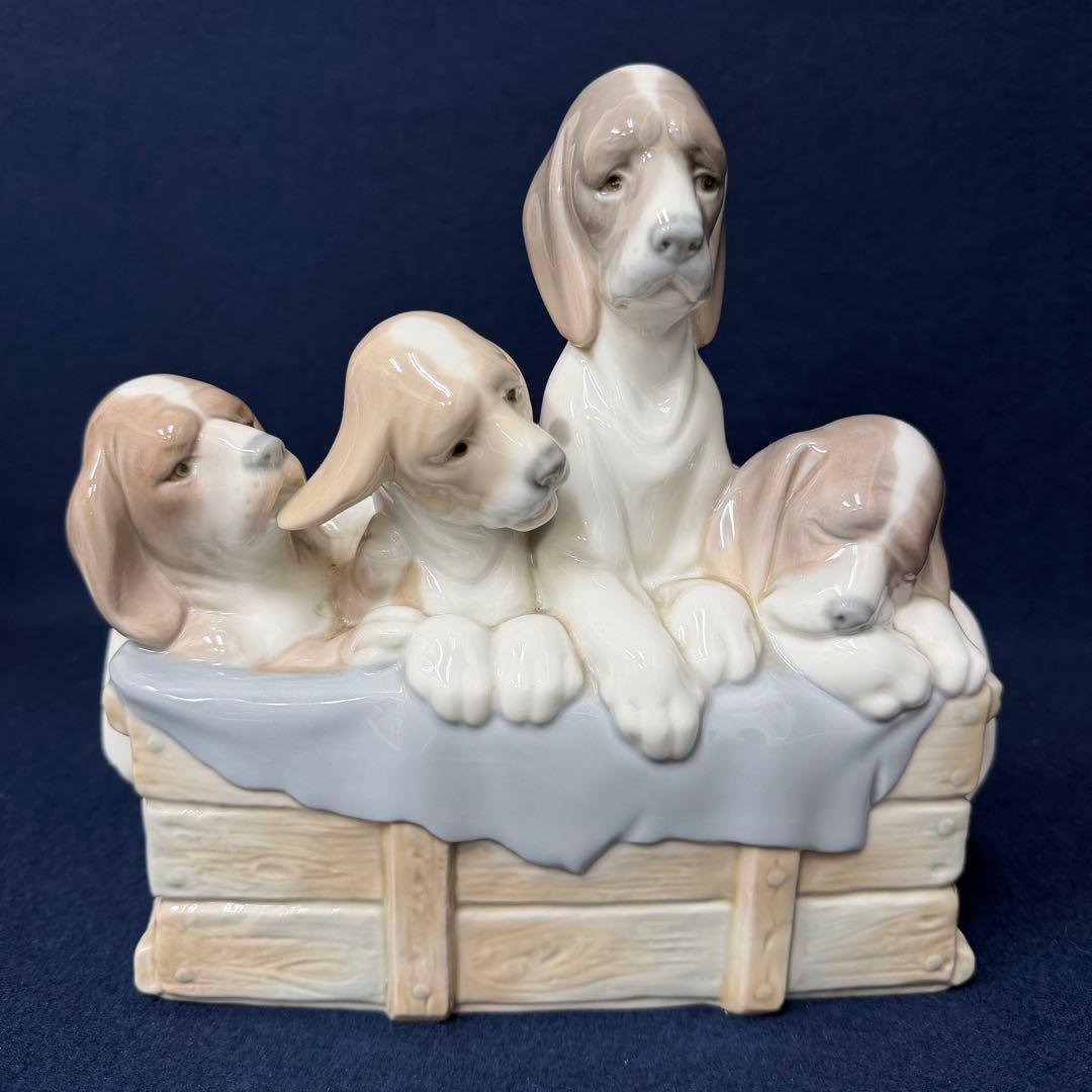 LLADRO リヤドロ PUPS IN BOX 1121 フィギュリン