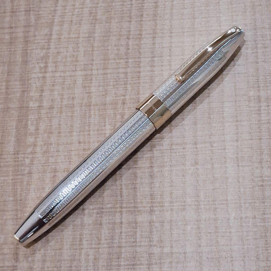 シェーファー　レガシー　ヘリテージ　スターリングシルバー　ゴールドトリム　万年筆