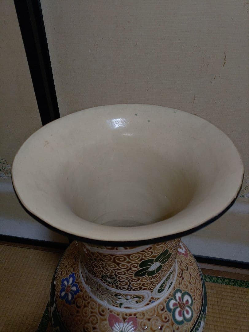 大壺　 飾壺　花瓶　 骨董品　アンティーク　古民家　背丈82cm　作者産地不明