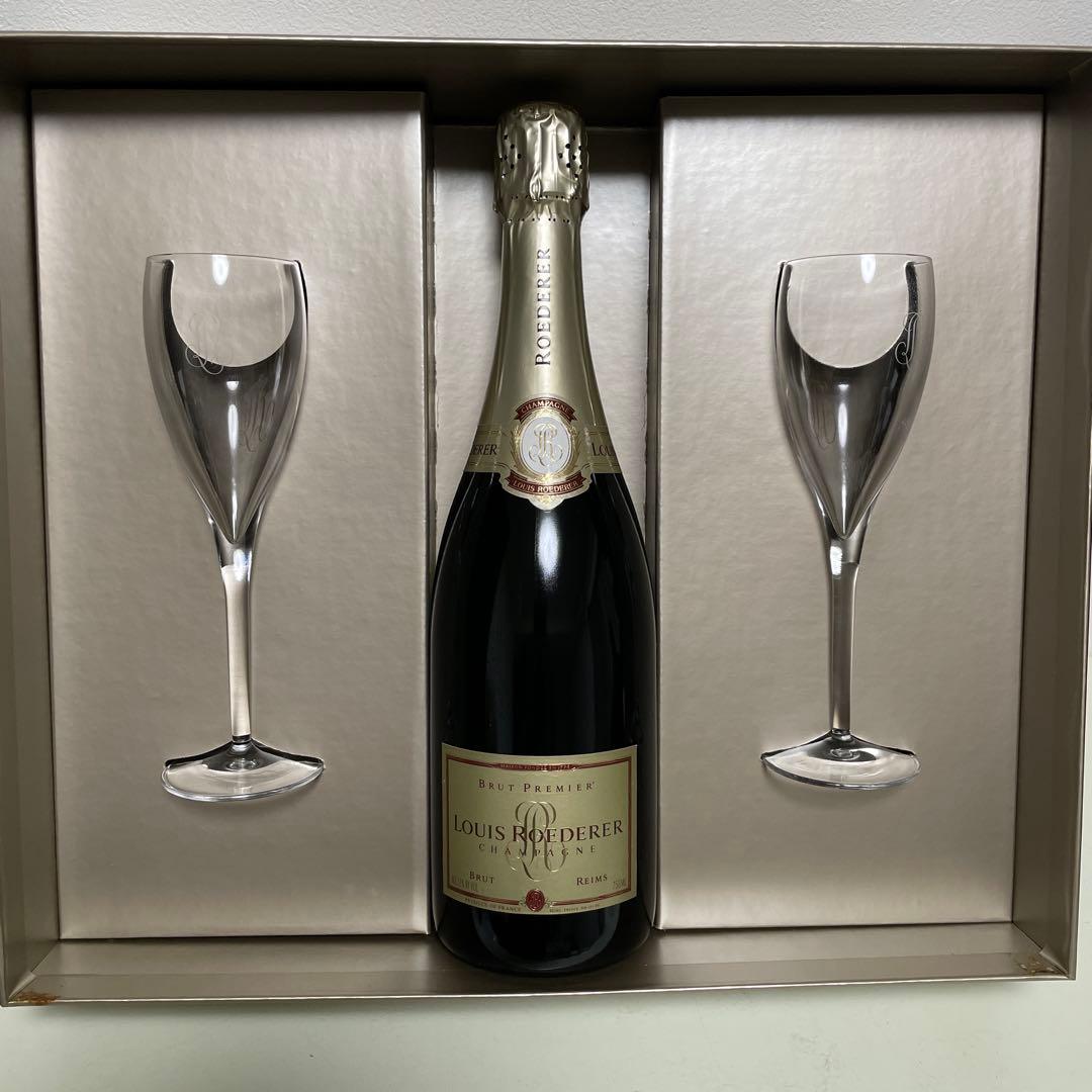 Louis Roederer ブリュットプルミエグラスセット+CAVABRUT