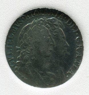 イギリス　1693年　シリング銀貨　NNC  AU55