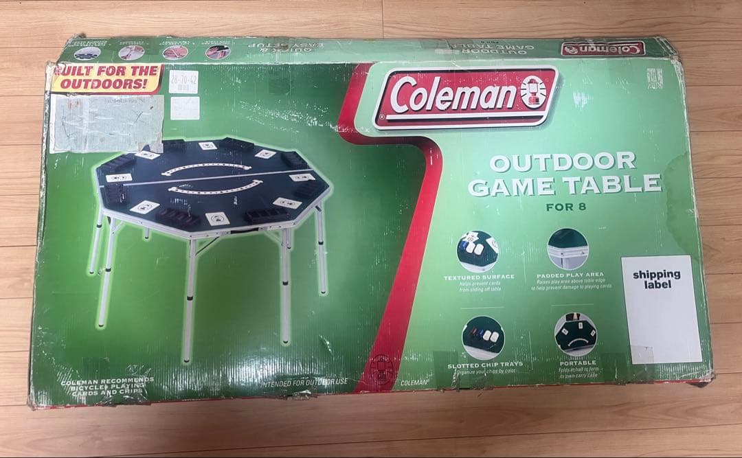 Coleman コールマン 折りたたみアウトドアゲームテーブル 希少