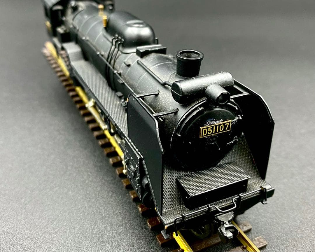 【中古品】 鉄道模型 D51107 HOゲージ 真鍮製 ジャンク品