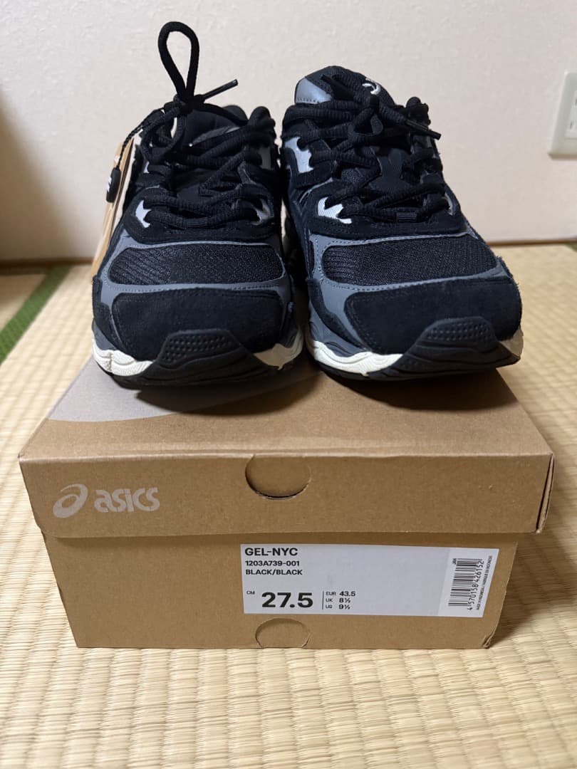 ASICS GEL-NYC ブラック/グレー 27.5cm