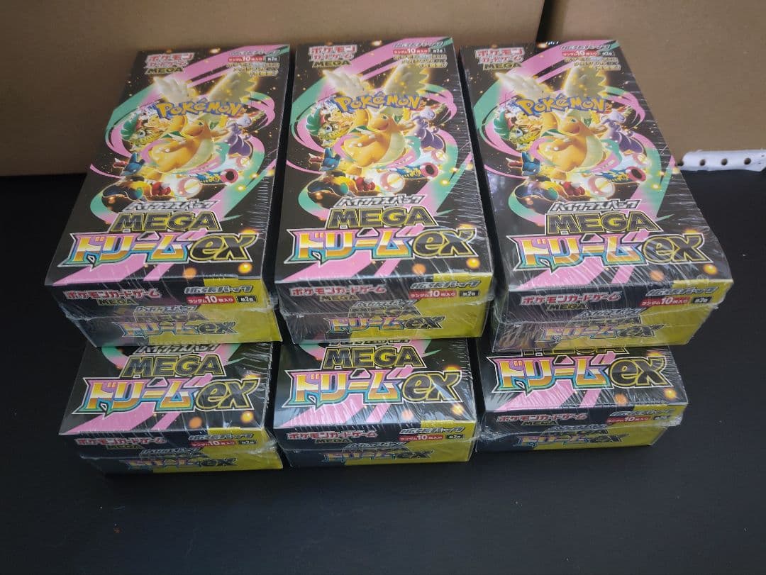 【新品・未開封】ポケモンカード メガドリームex BOX 6箱 シュリンク付き