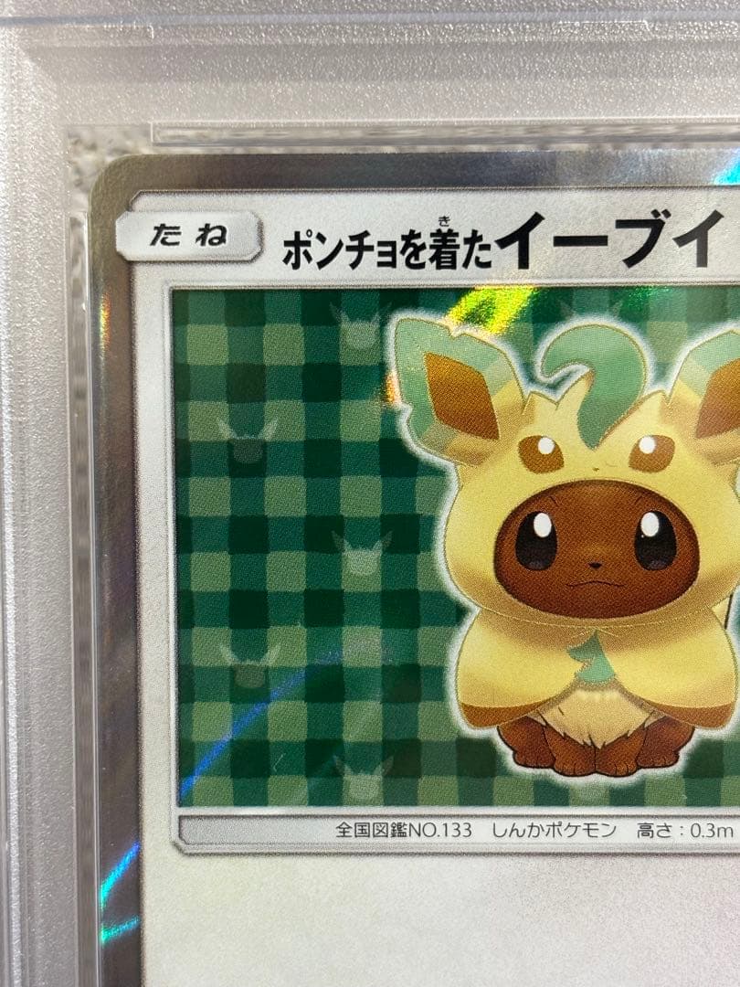 ●早い者勝ち●ポンチョを着たイーブイ　リーフィア　PSA9 ポケモンカード