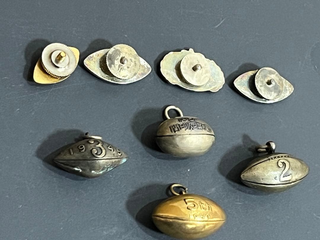 『激レア』戦後アメフト記念バッジセット RICE BOWL1949 (初期大会)