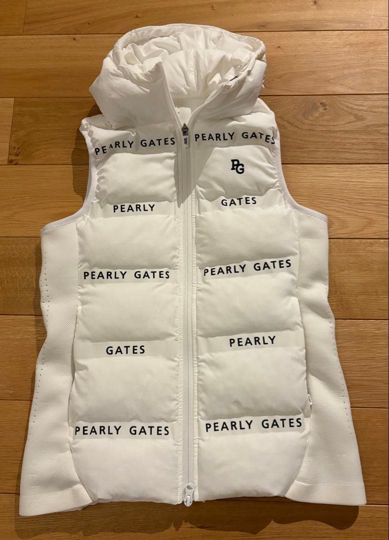 PEARLY GATES フード付き中綿ベスト サイズ0 レディース