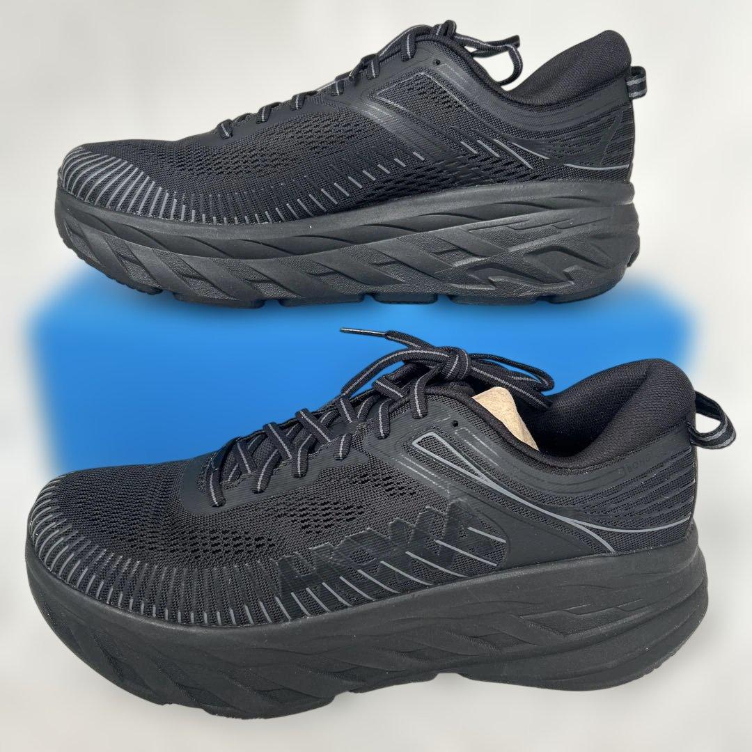 【新品タグ付き】HOKA ONE ONE Bondi 7 ブラック 27.5cm
