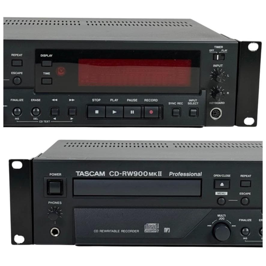 ◆CD録音履歴24時間◆TASCAM CDレコーダー CD-RW900MK2