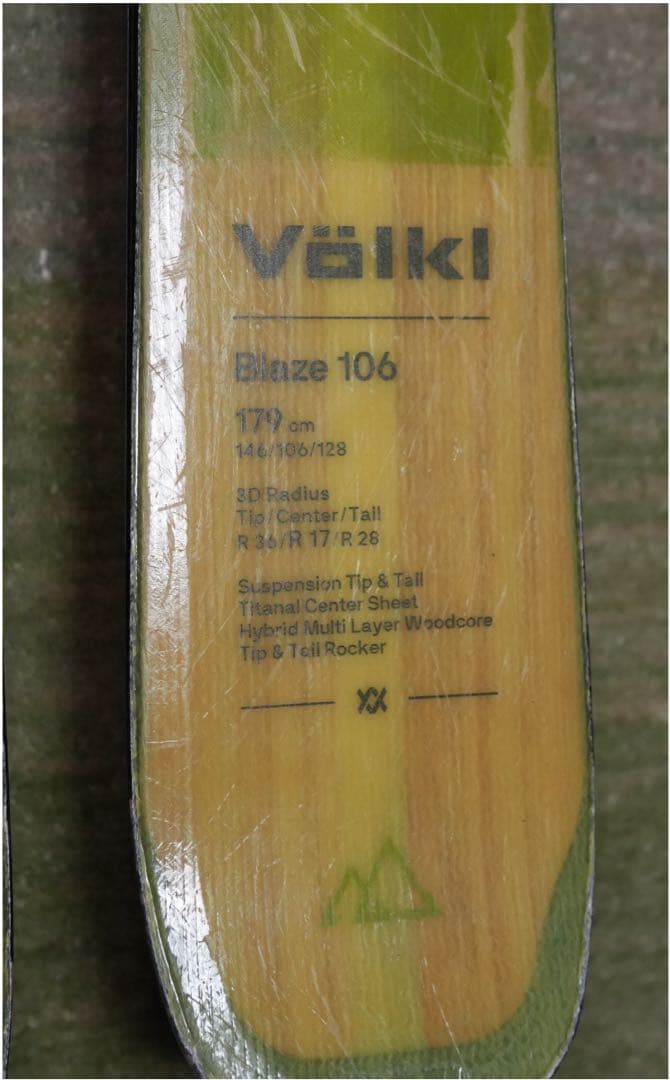 Volkl Blaze 106 179cm フリースタイル　marker