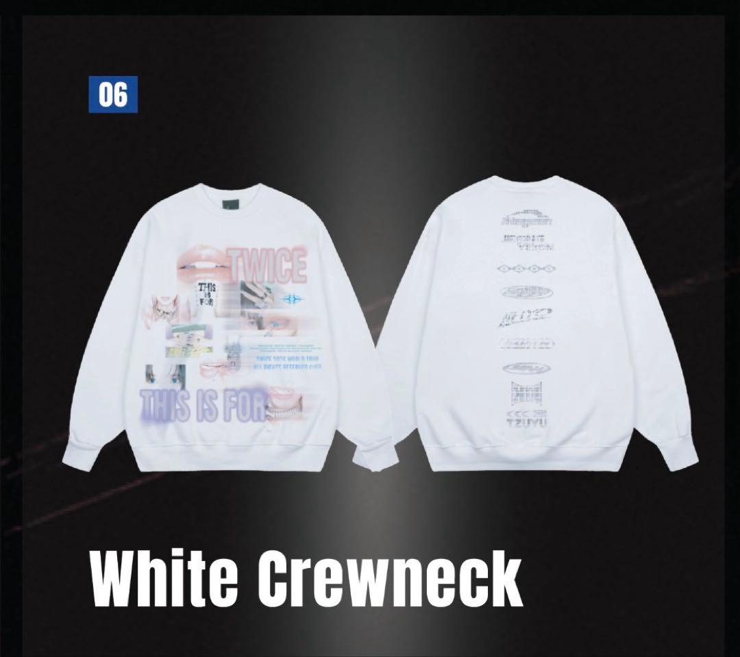 TWICE海外公演 グッズ White Crewneck Sサイズ
