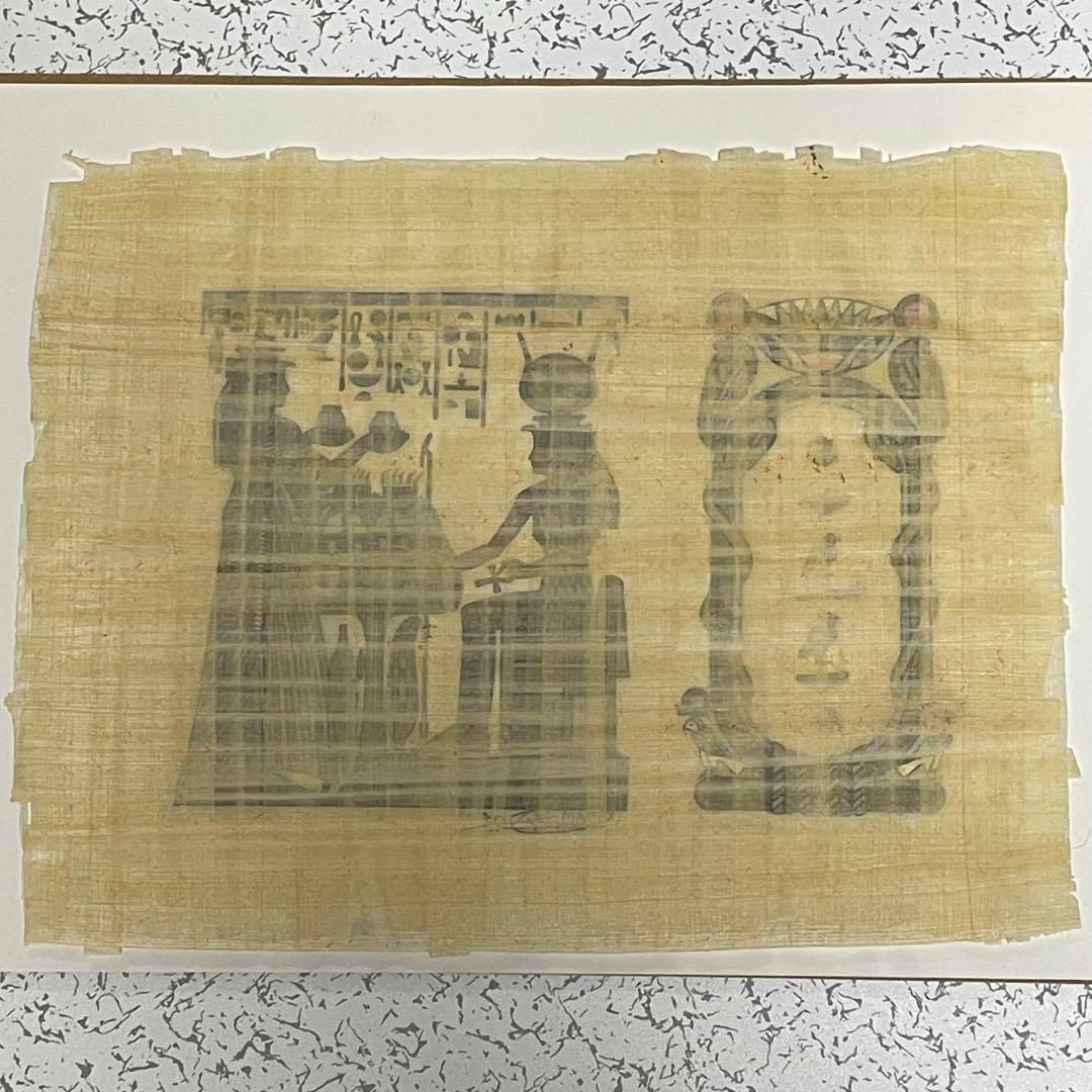 パピルス エジプト産 本物 絵画 ワイド四切サイズ