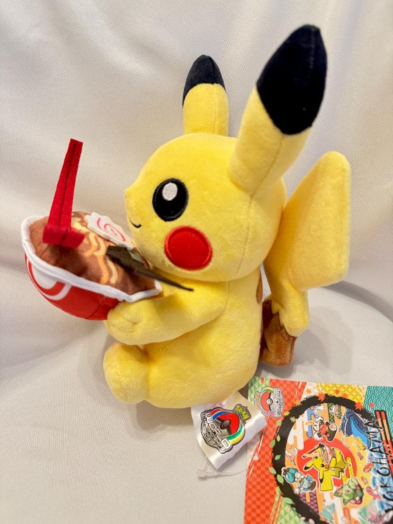 新品タグ付⭐︎ポケモンぬいぐるみ ピカチュウ ラプラス ラーメンWCS2023横浜