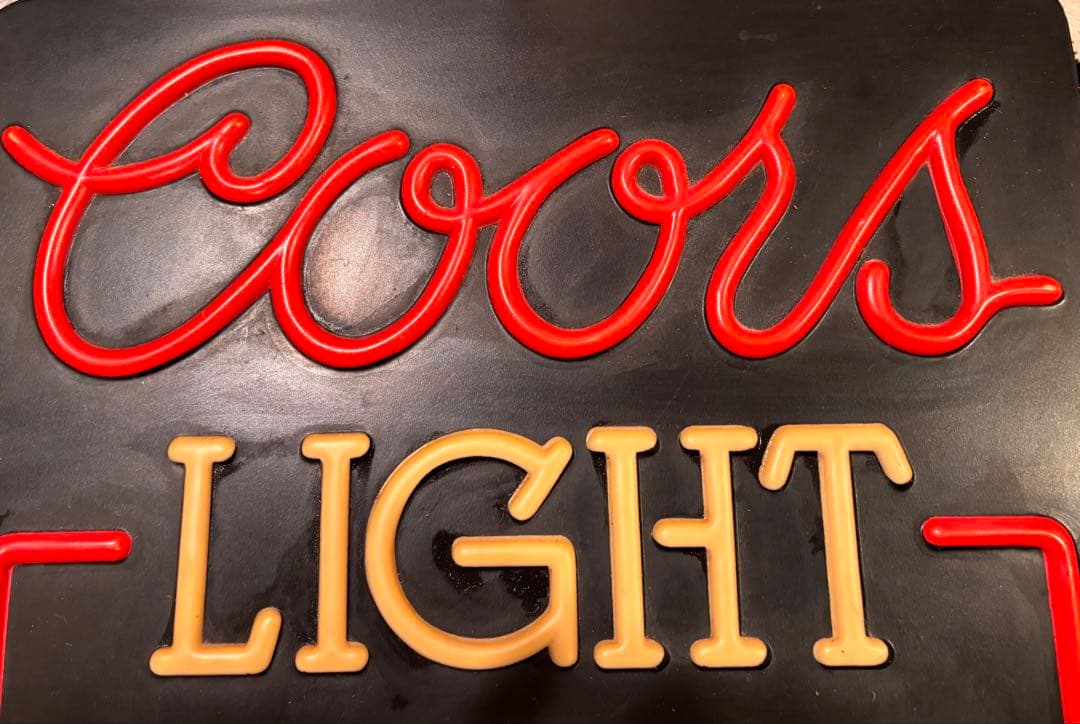 Coors Light ネオン看板　ネオンサイン　ネオンライト　ビンテージ