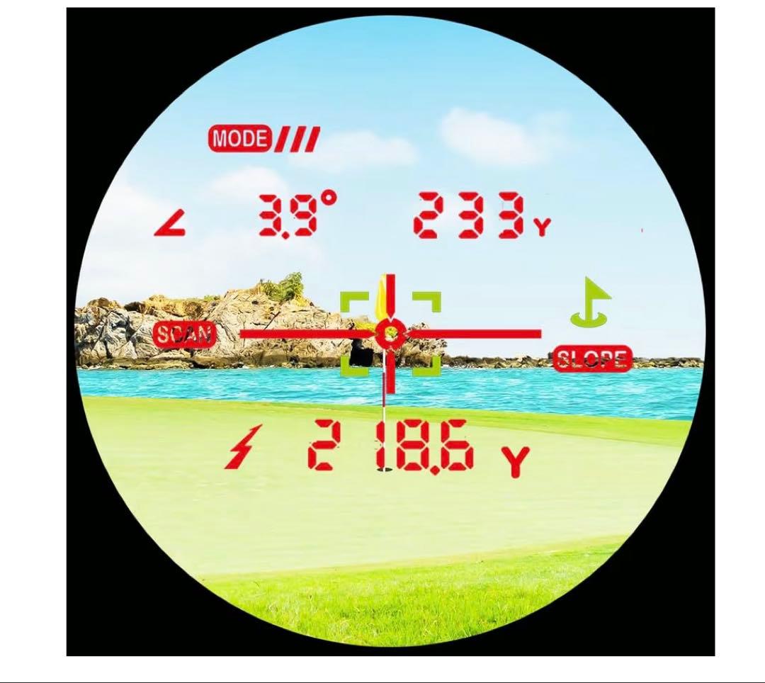 レーザーアキュラシー PINPOINT ゴルフ レーザー距離計 3点距離計測