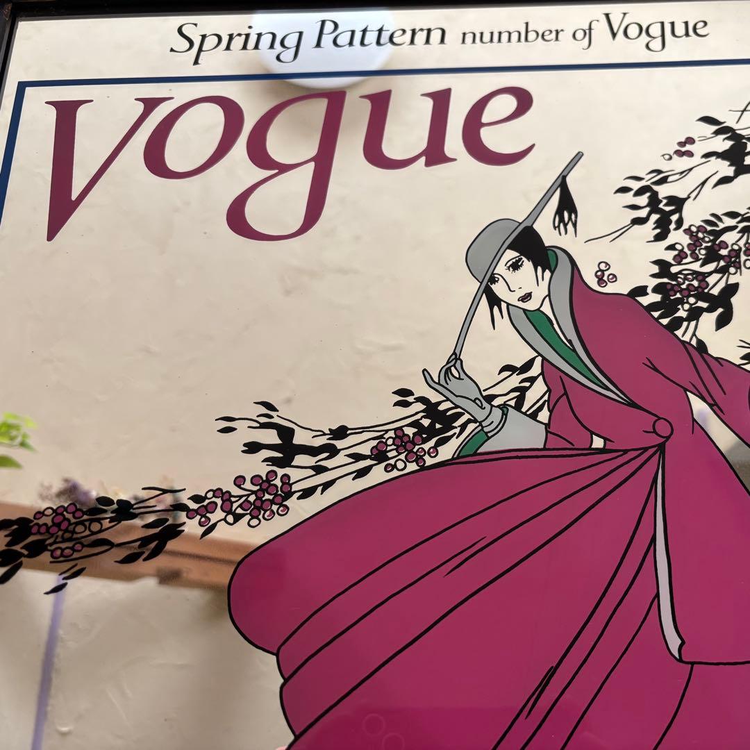 新春セール〜1/5まで！Vogue パブミラー 鏡 ヴィンテージ ウッドフレーム