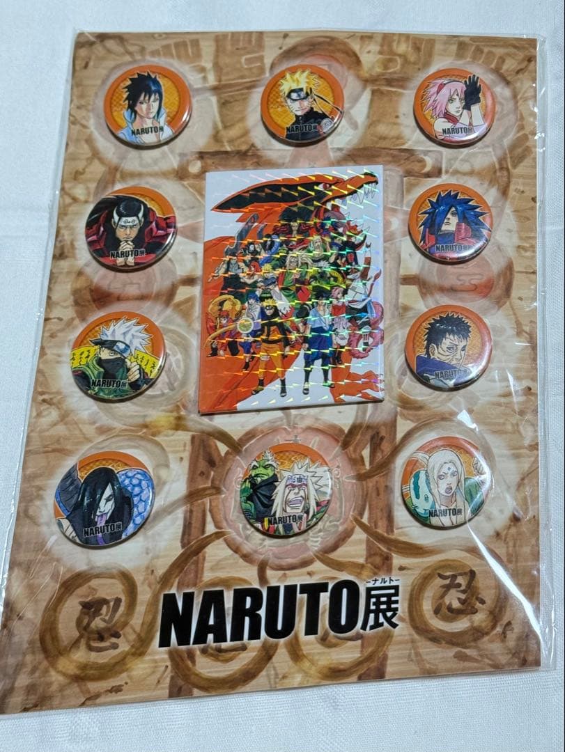 NARUTO展 缶バッジセット 新品・未開封