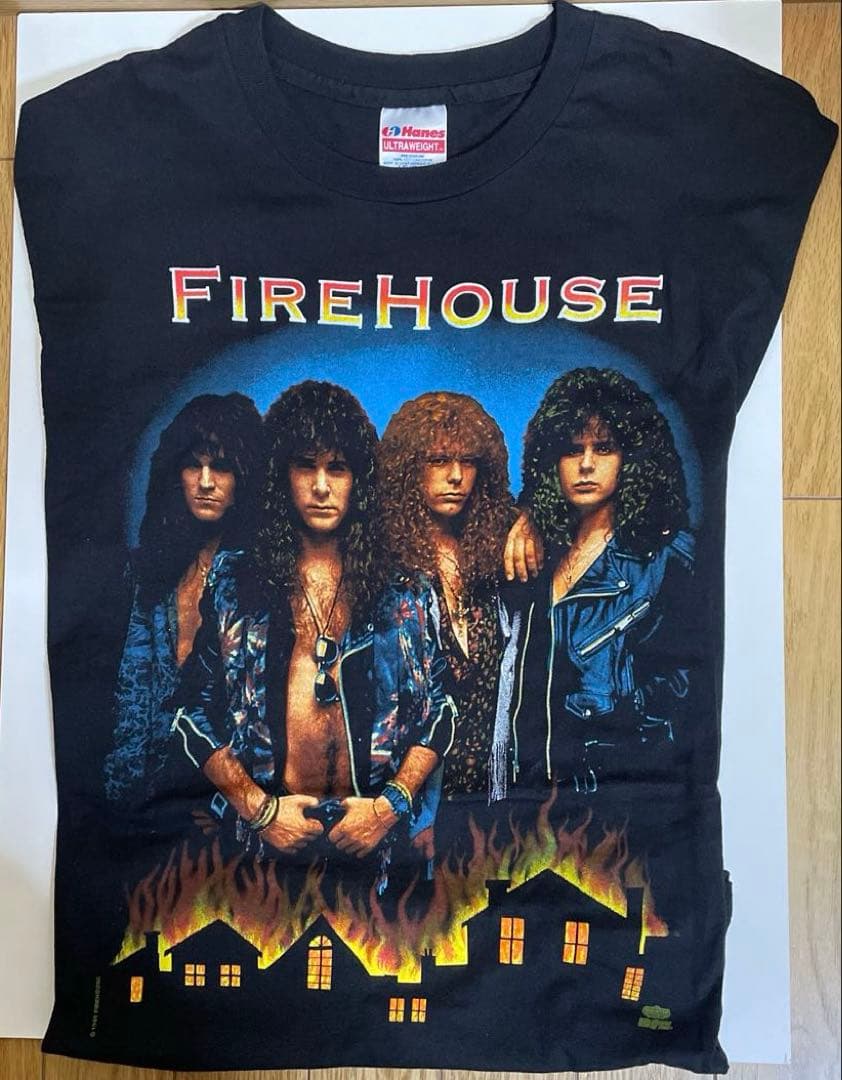 FIREHOUSE Tシャツ ビンテージ レトロT Hanes ファイヤーハウス