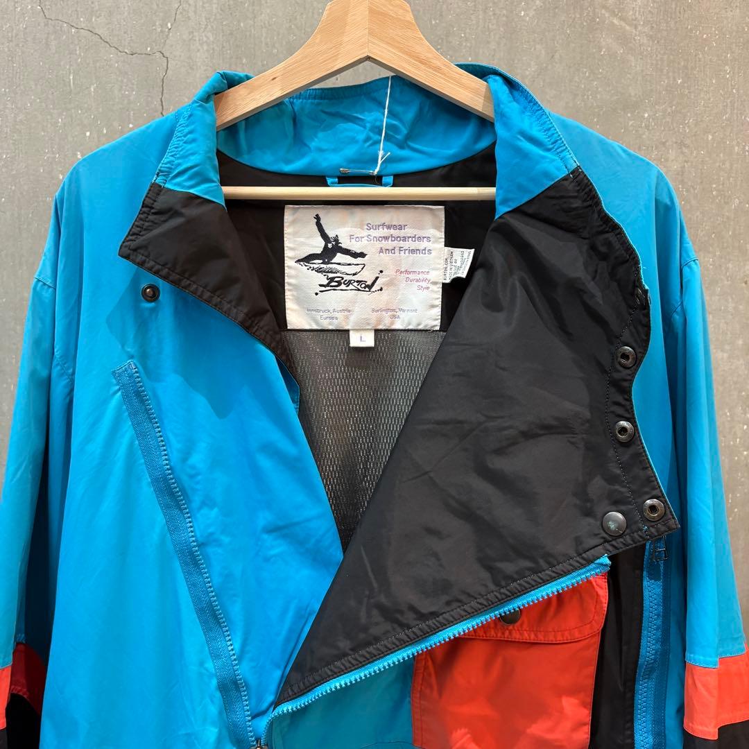 90s BURTON フロスナー アノラックジャケット 斜めジップ ボードウェア