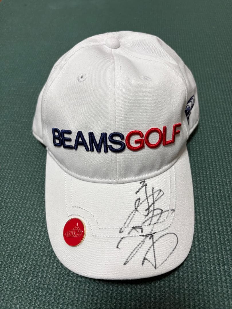 【希少】永井花奈プロ 直筆サイン入り BEAMS GOLF キャップ