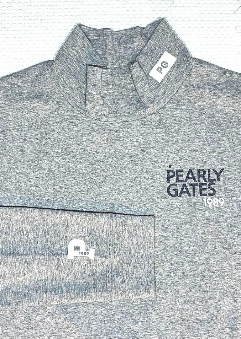 PEARLY GATES ベア天竺 ハイネックカットソー（GRAY／4）