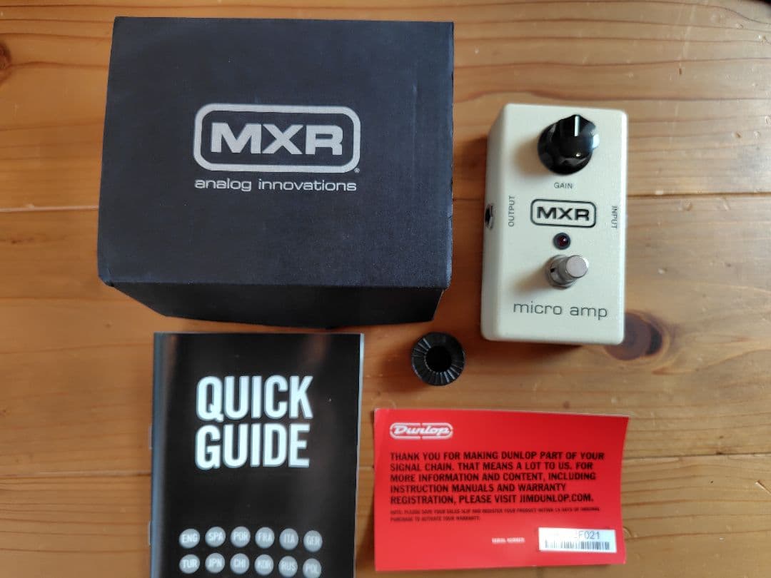 MXR micro amp ギターエフェクター　新品同様
