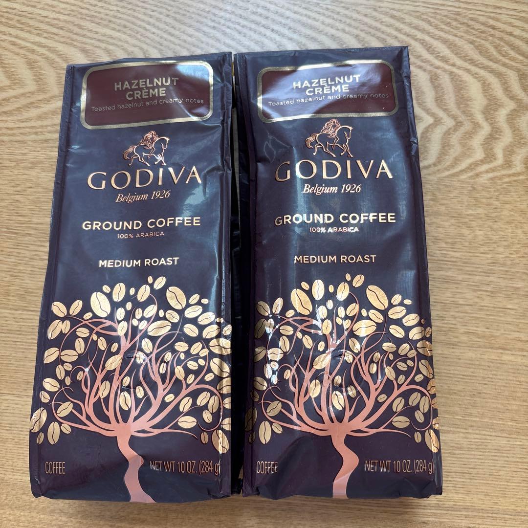 GODIVA ヘーゼルナッツクレーム グラウンドコーヒー 284g 2個セット