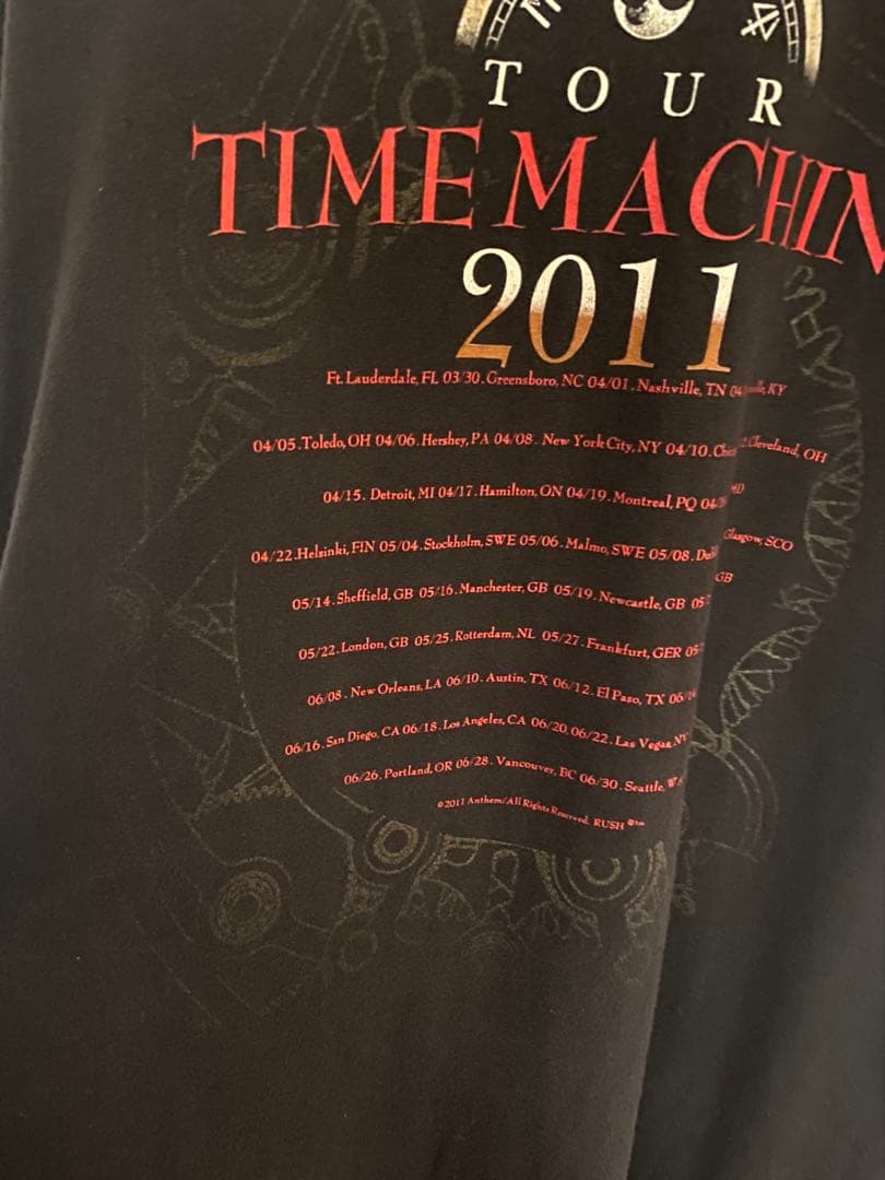 10s RUSH ラッシュTシャツ 2011年 time machine 4XL