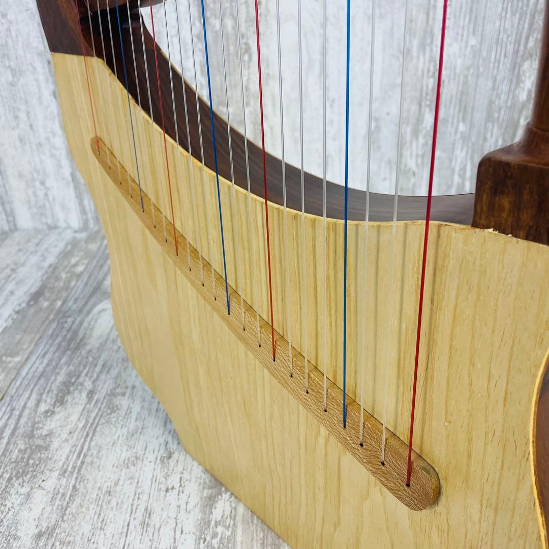 【美品】Mid-East Lute Harpリュートハープ　22弦　専用ケース付