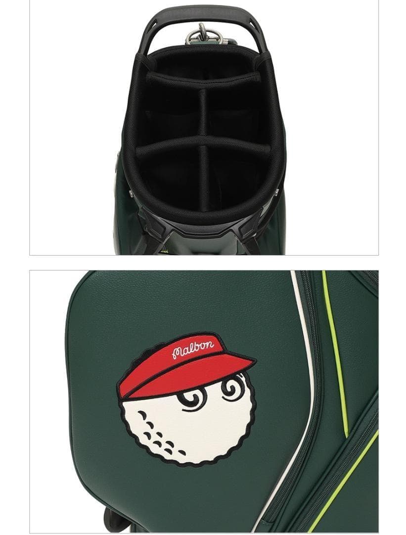 マルボンゴルフ キャディバッグ Malbon Golf　スタンドバッグ 緑色