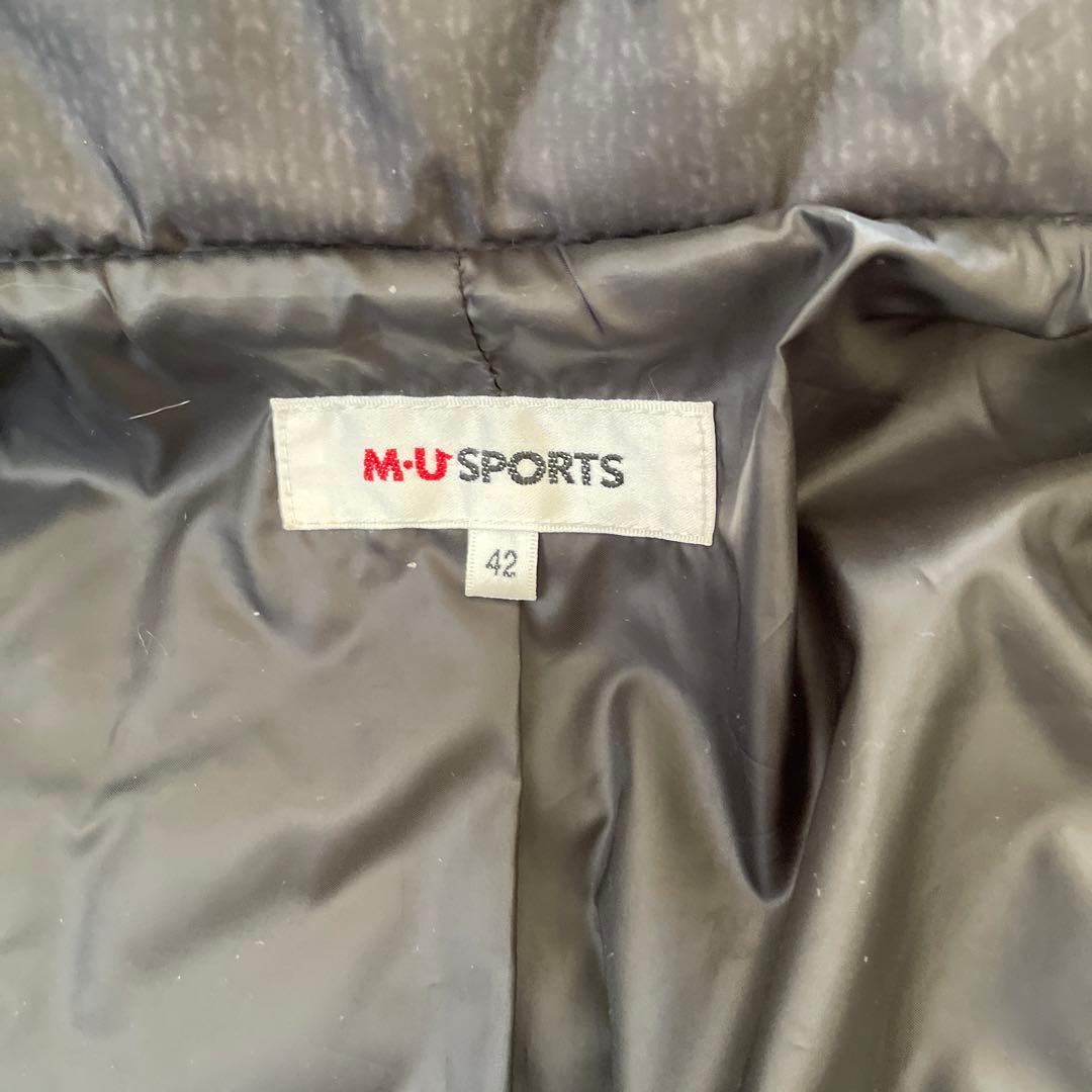 MU sports ファーダウン ウエサコ フードファー腕部分取外し可能 ゴルフ