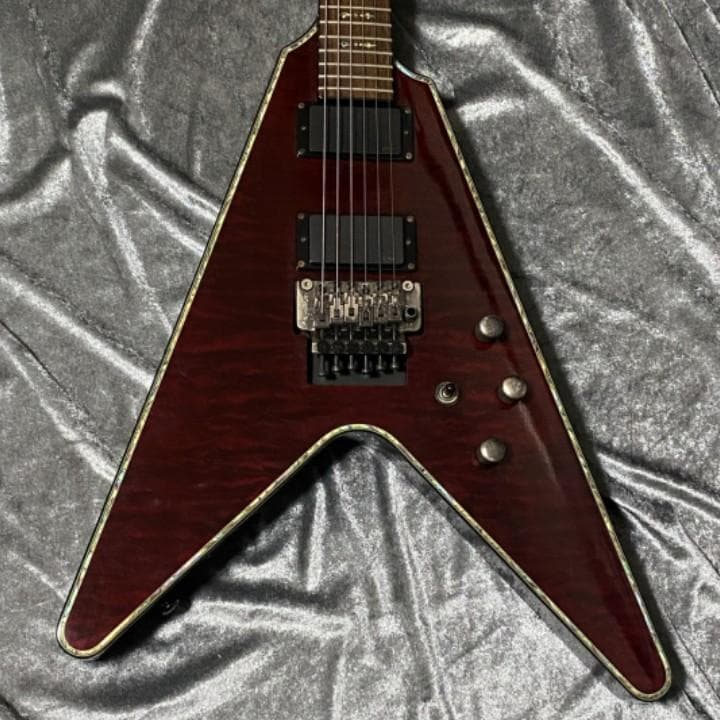 希少生産完了モデル Schecter AD-V-1-FR EMGピックアップ搭載