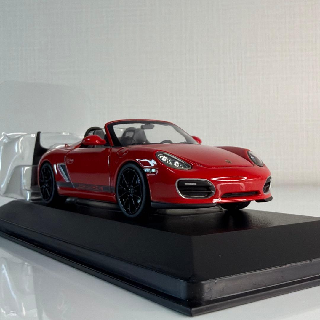 ミニカー Porsche Boxter Spyder 2010 Red /PMA