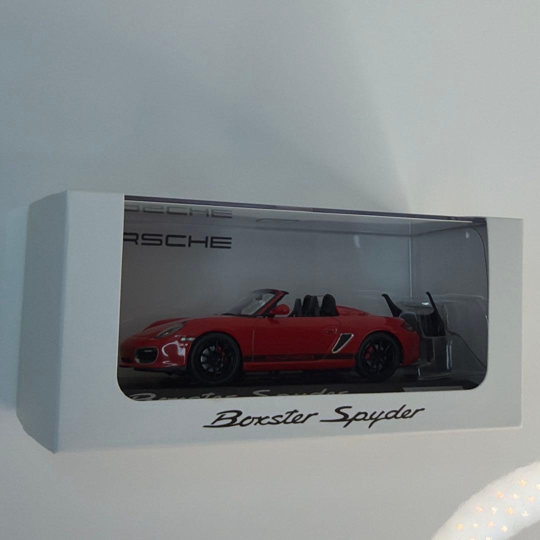 ミニカー Porsche Boxter Spyder 2010 Red /PMA