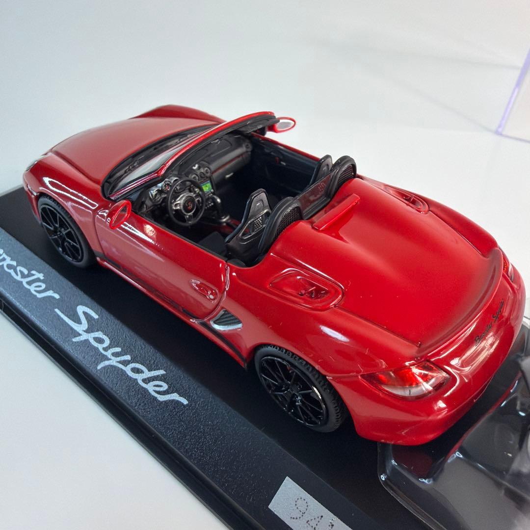 ミニカー Porsche Boxter Spyder 2010 Red /PMA