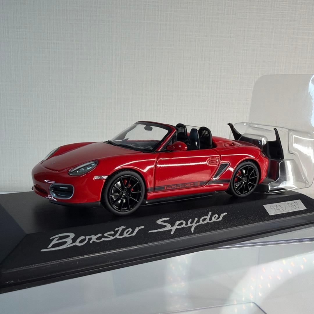 ミニカー Porsche Boxter Spyder 2010 Red /PMA