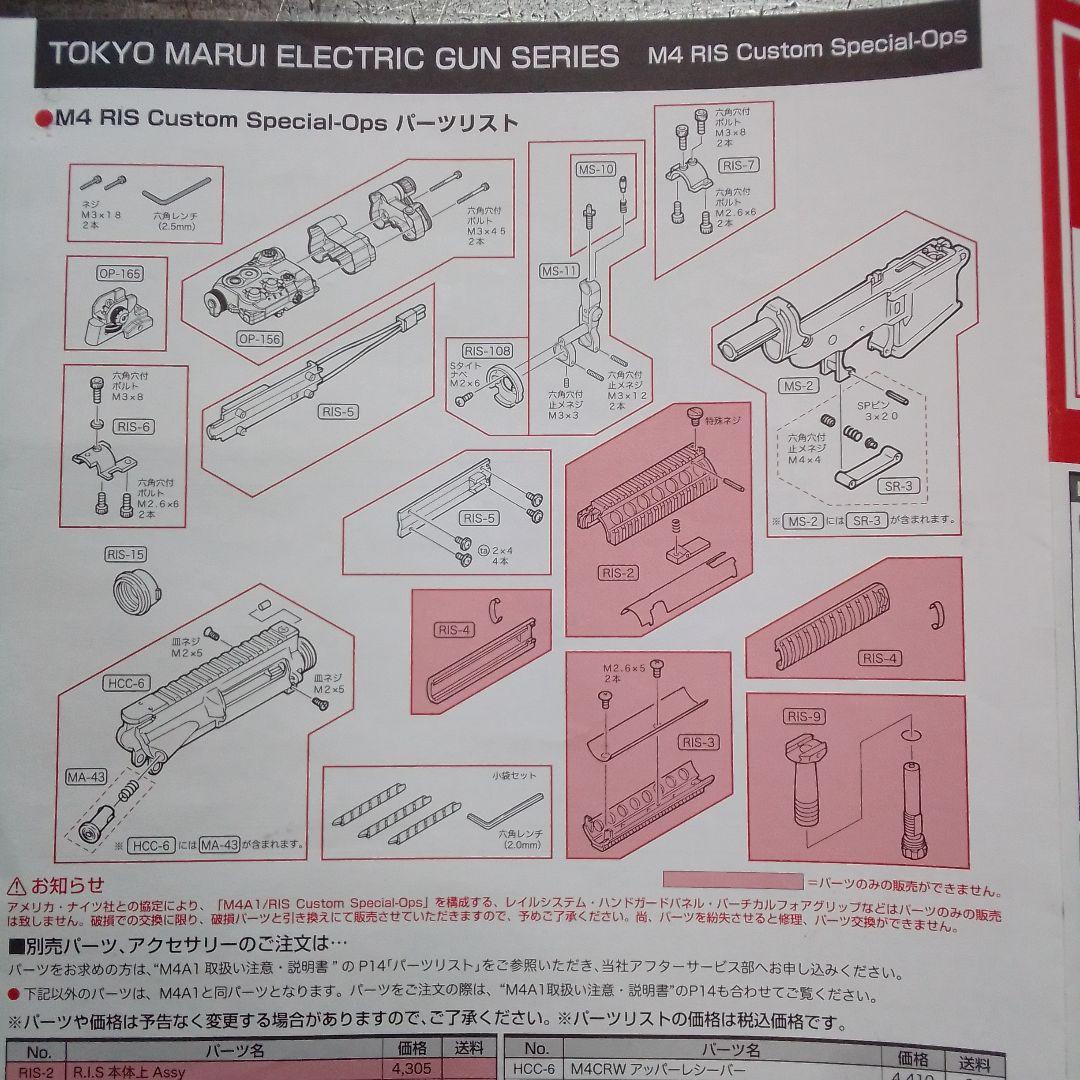 東京マルイ 電動ガン M４A1 R.I.S  SPECIALーOPS