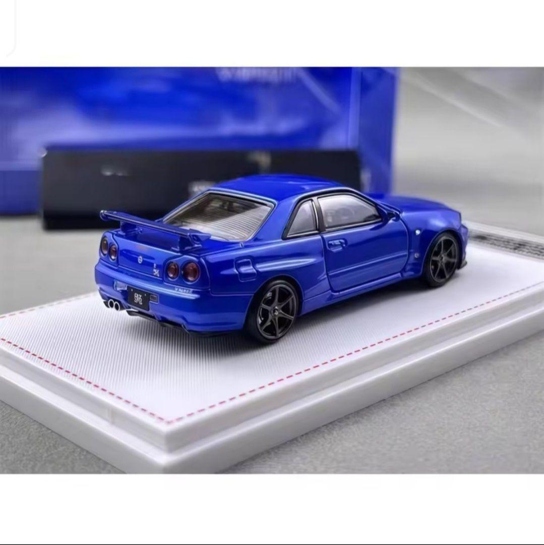 FH 1/64 R34 SKYLINE GT-R R34 V-SPECⅡ ブルー