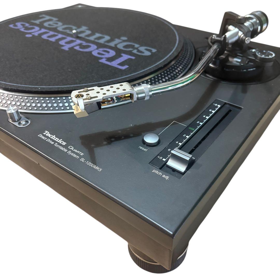 美品 Technics SL-1200 MK5 ブラック ターンテーブル