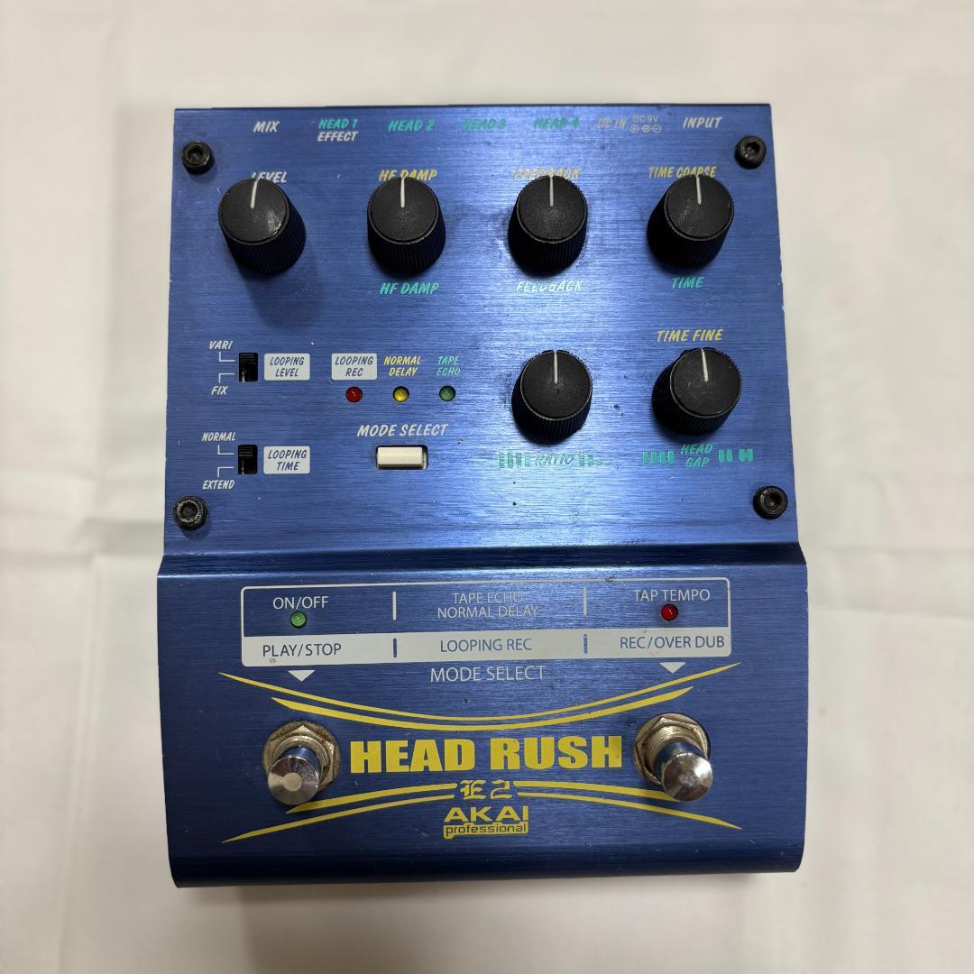 【動作確認済】AKAI E2 Head Rush 純正アダプター・箱・説明書付