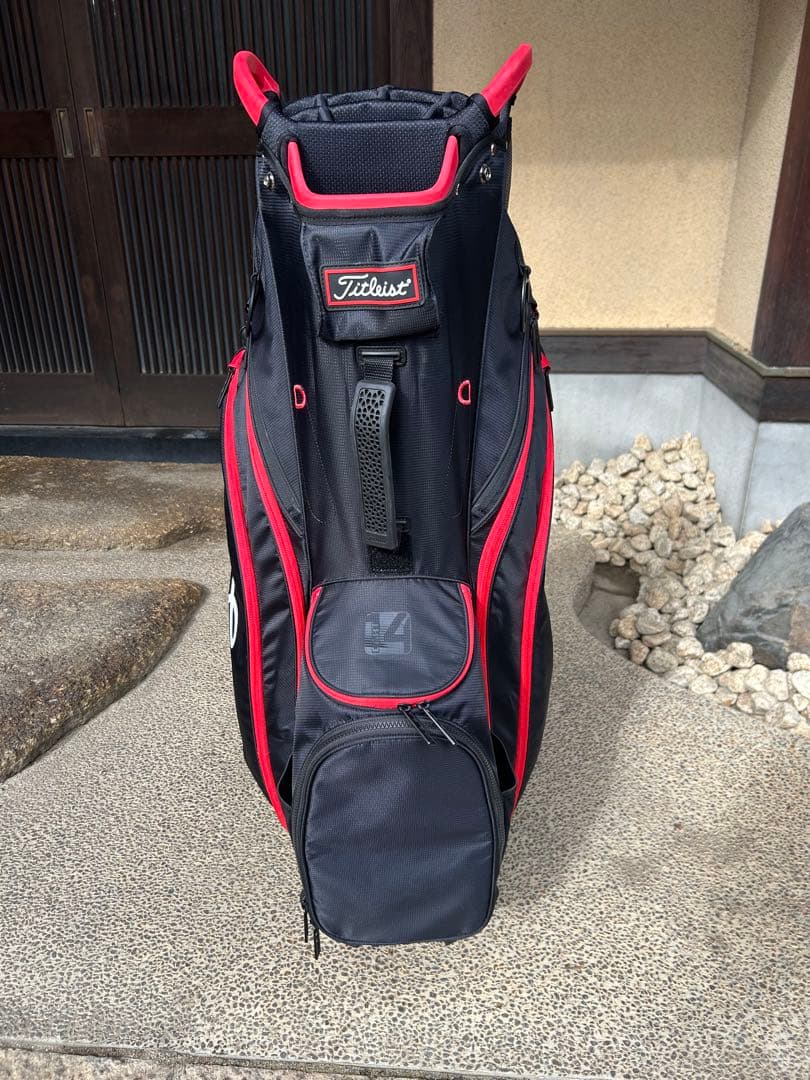 Titleist ゴルフバッグ ブラック/レッド　14分割