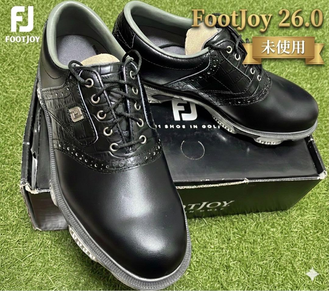 【廃盤】FootJoy DRYJOYS TOUR クロコ本革 26.0cm 新品
