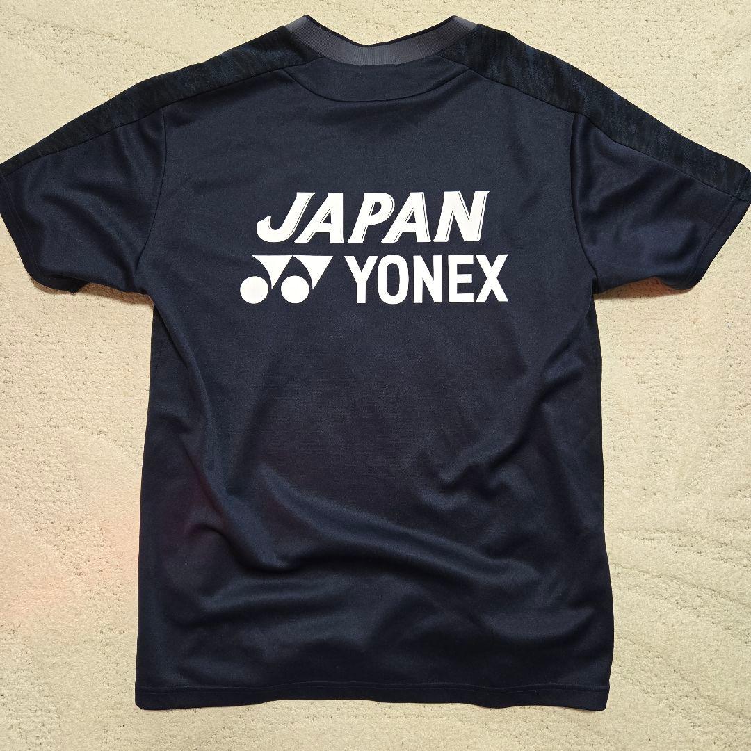 【L】YONEX ヨネックス 日本代表 練習用シャツ ブラック ゲームシャツ