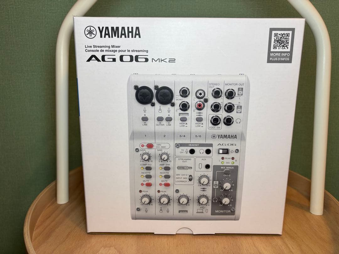 【配信スタートセット】YAMAHA AG06MK2＋YCM01おまけ付き／箱あり