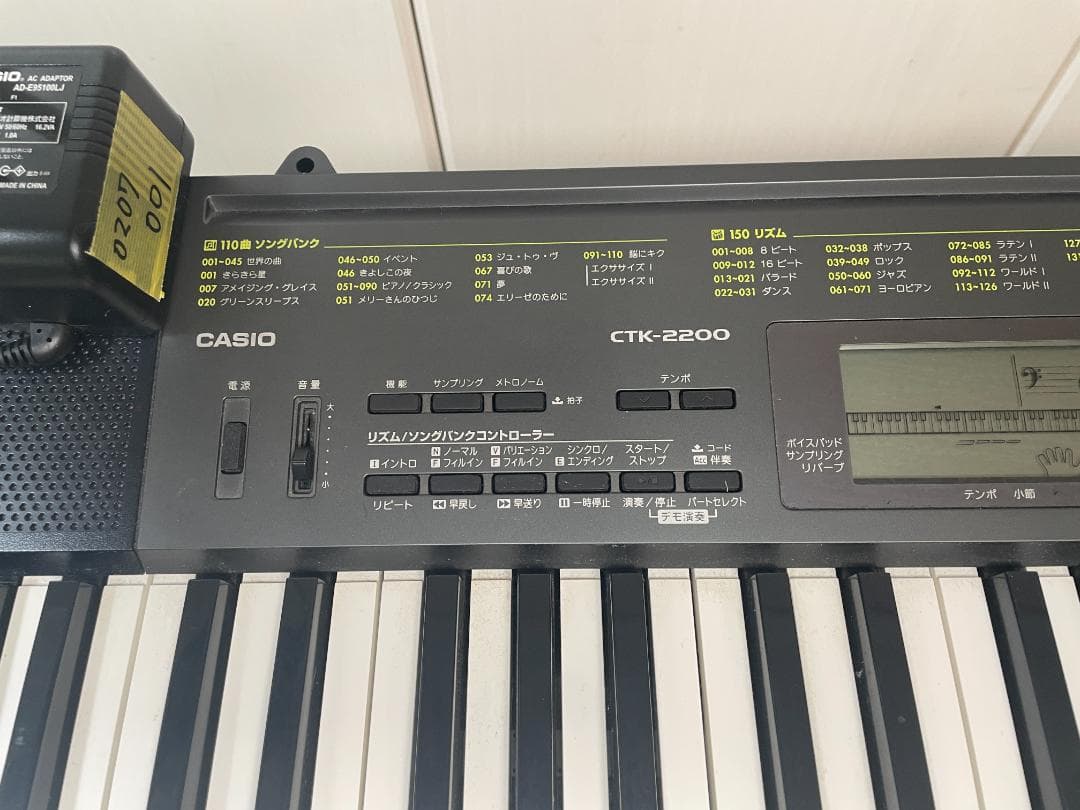 CASIO CTK-2200 電子ピアノ 電子キーボード 61鍵 専用スタンド付